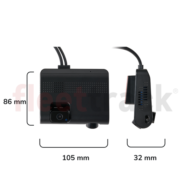 Fleettrack Dual Dash Cam 24x7 Remote Video Monitoring | 2-Way Calling