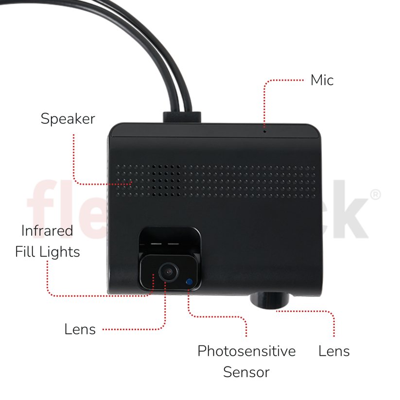 Fleettrack Dual Dash Cam 24x7 Remote Video Monitoring | 2-Way Calling